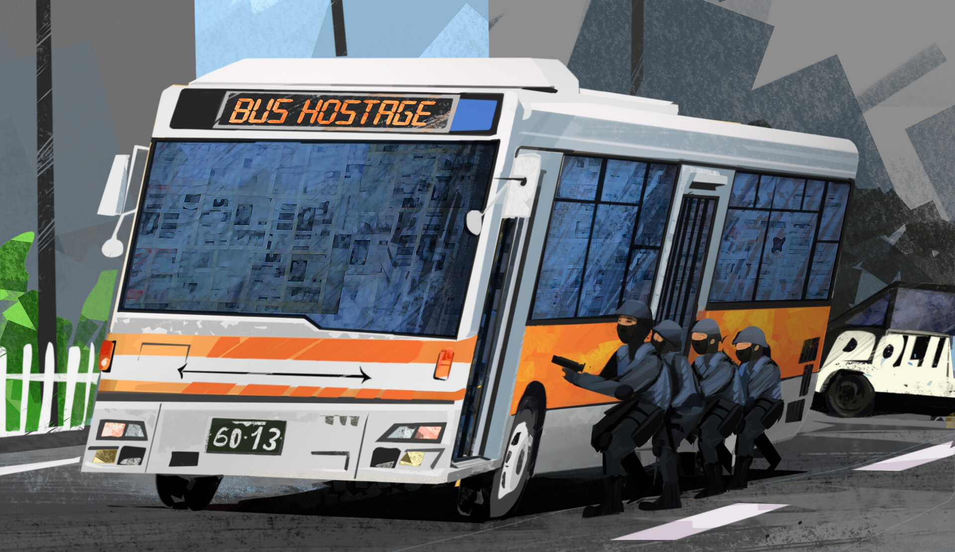 ArtStation - Bus hostage
