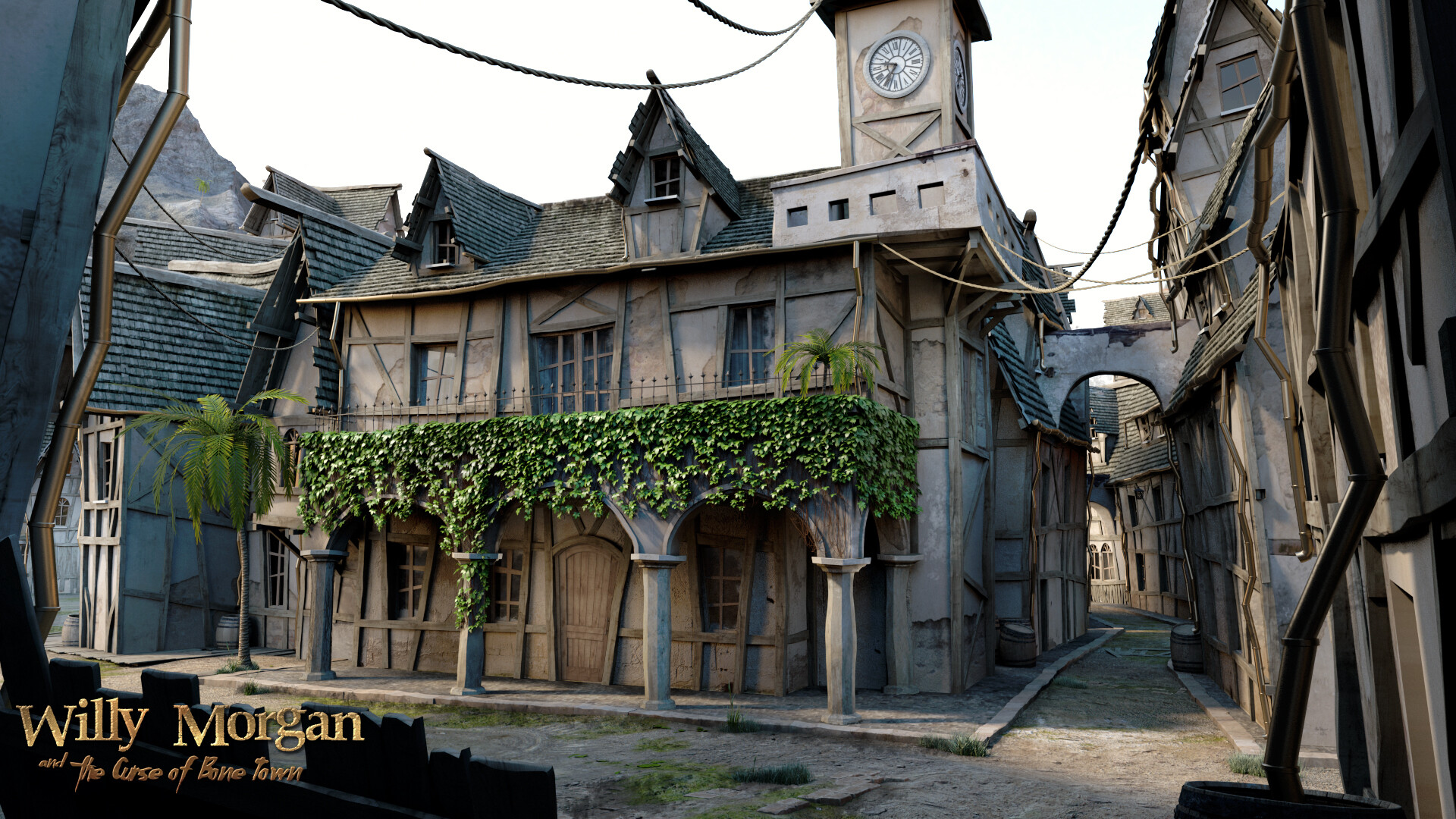 ArtStation - Willy Morgan: Bone Town city hall