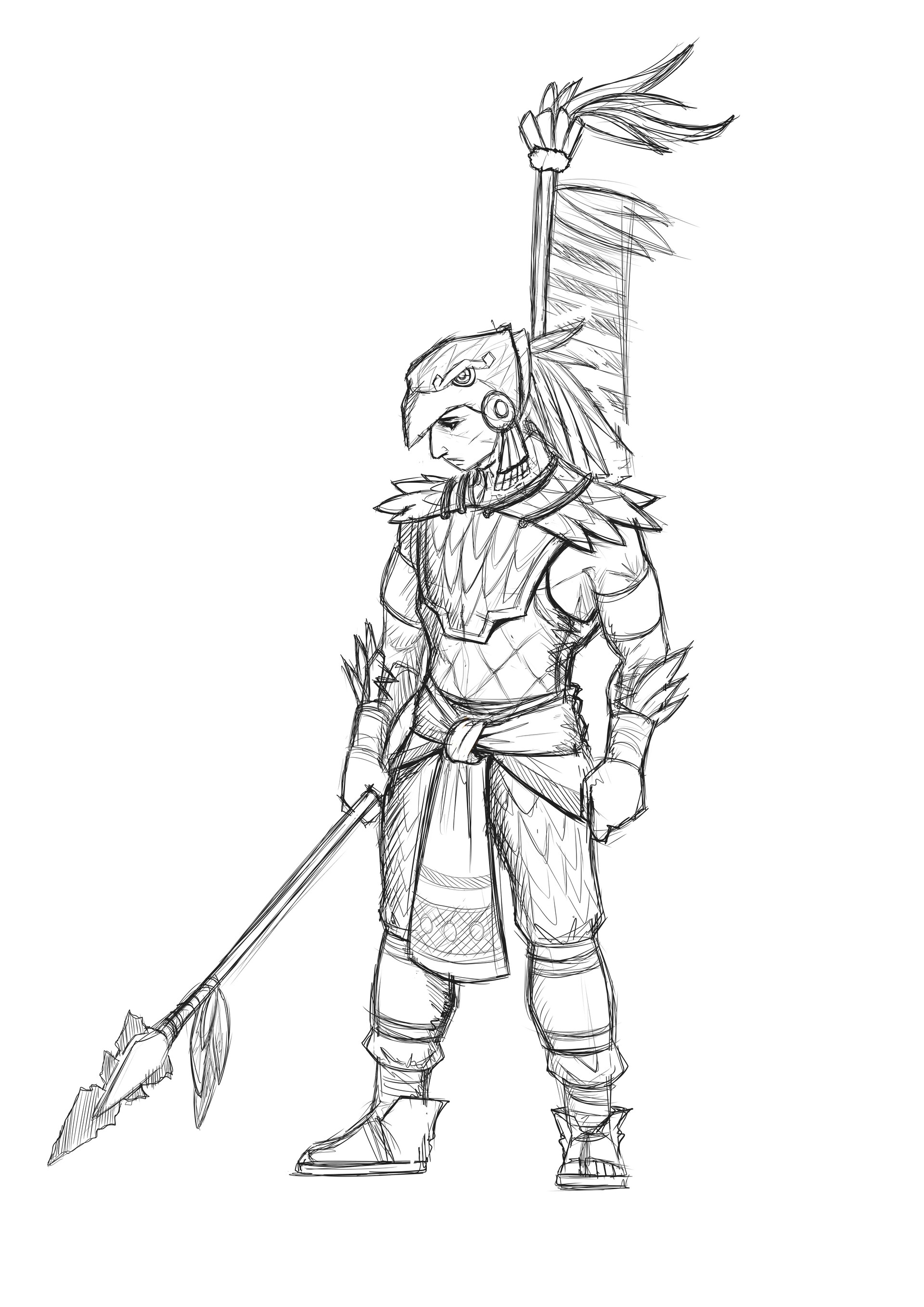 Aztec Warrior Fargeleggingssider