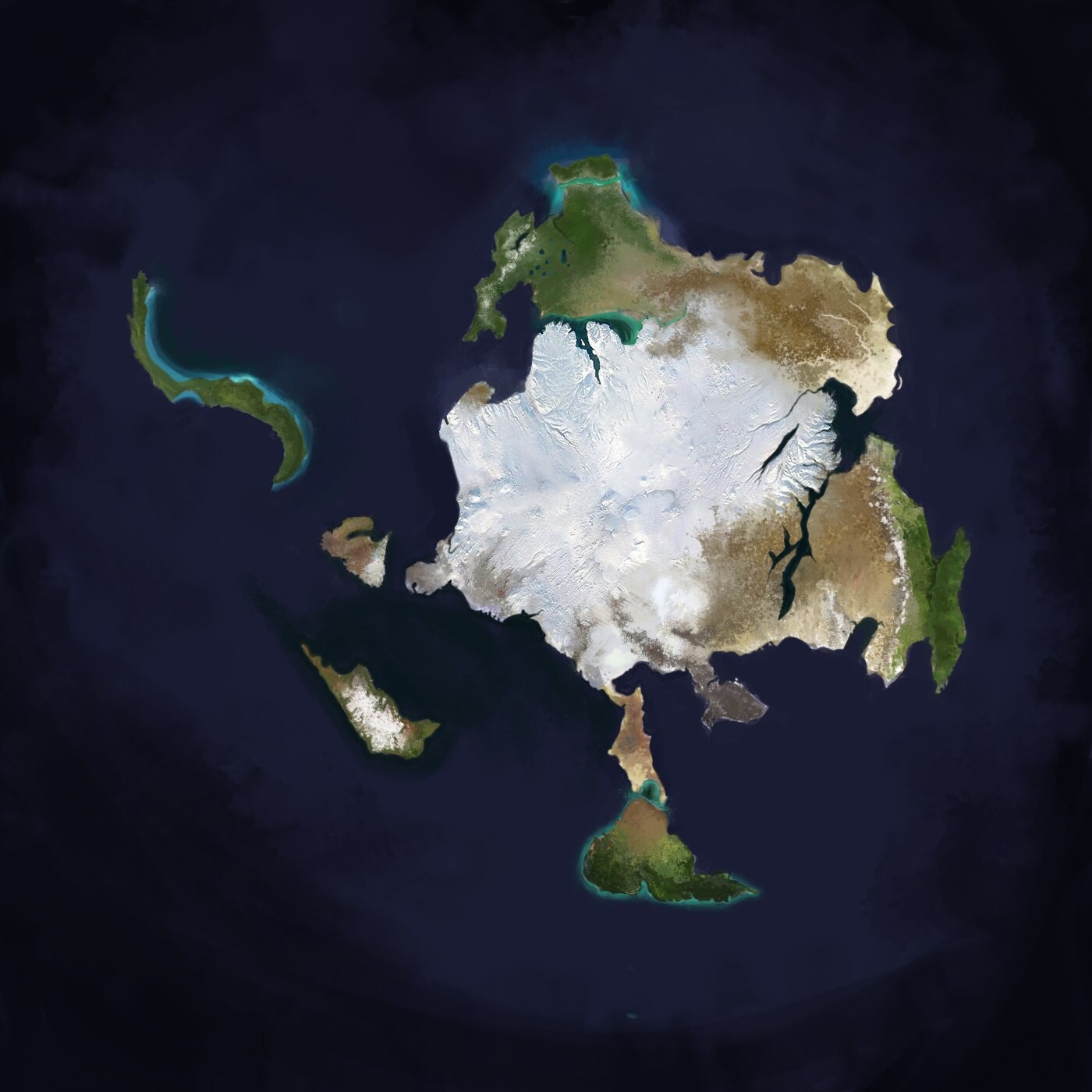 ArtStation - Photorealistic world map