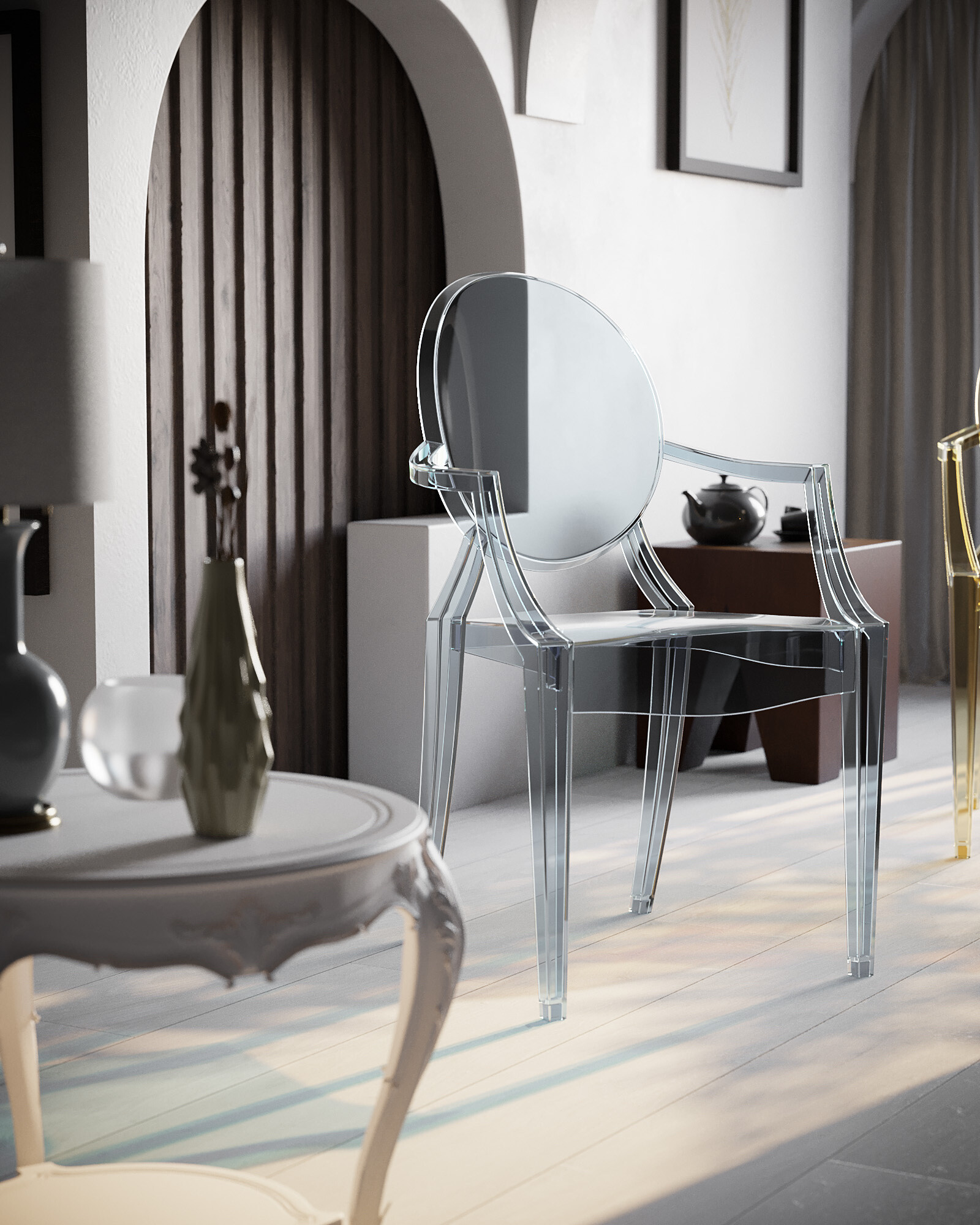 ArtStation - Acrylic chair render