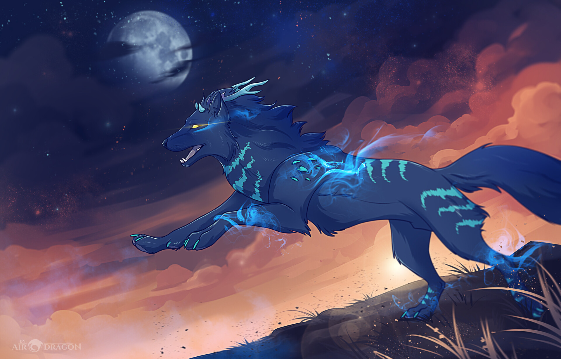 ArtStation - Moon Wolf