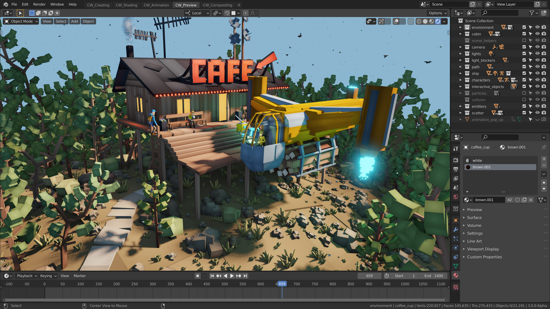 Zacharias Reinhardt - Cubic Worlds "Coffee Break" Animation