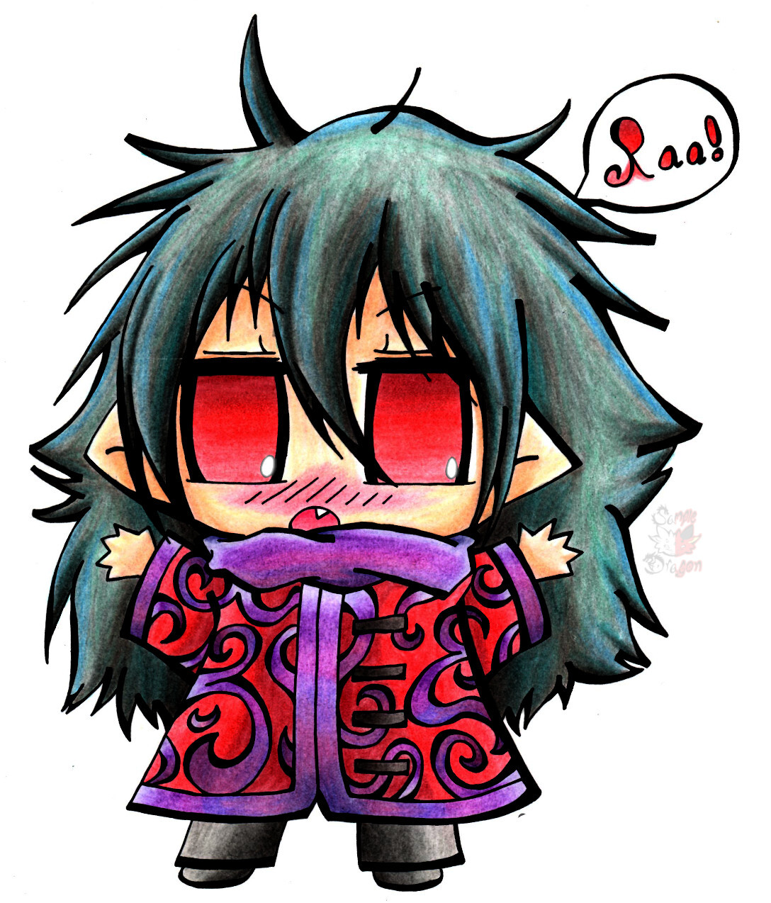 ArtStation - Chibi Vampire Coloring Page Free2Use