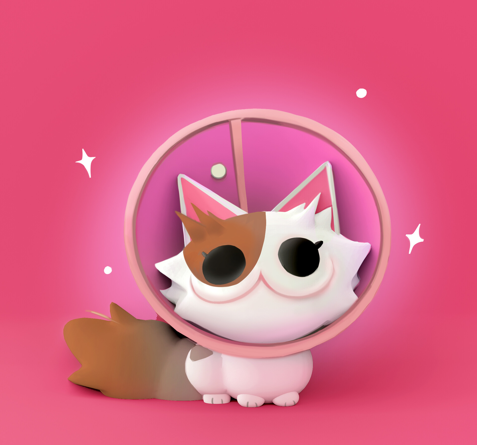 ArtStation - Kitkat the cat