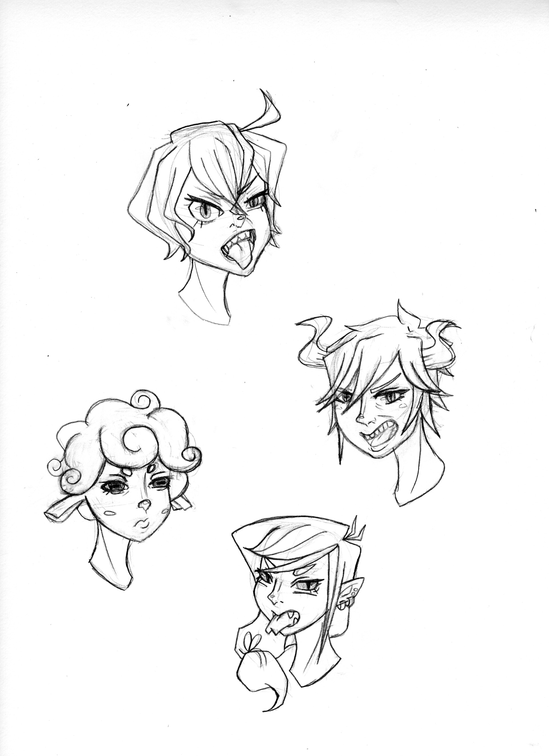 ArtStation - Demon Boy Concept Sketch