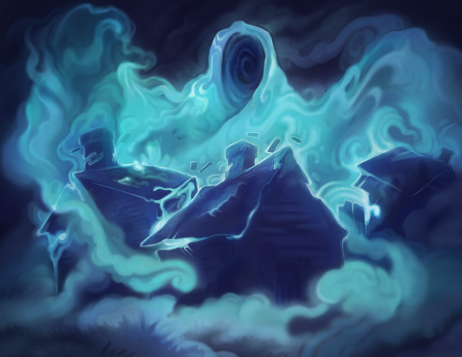 Emily Hancock - Power Card Illustrations - Spirit Island: Jagged Earth