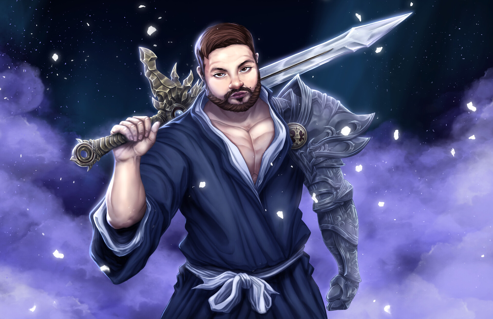 ArtStation - Robed Knight Splash