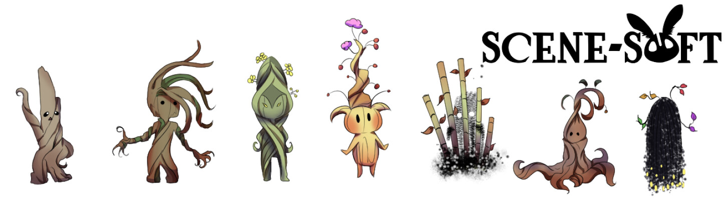 ArtStation - Spirit Seed - Tree babies Concept Art