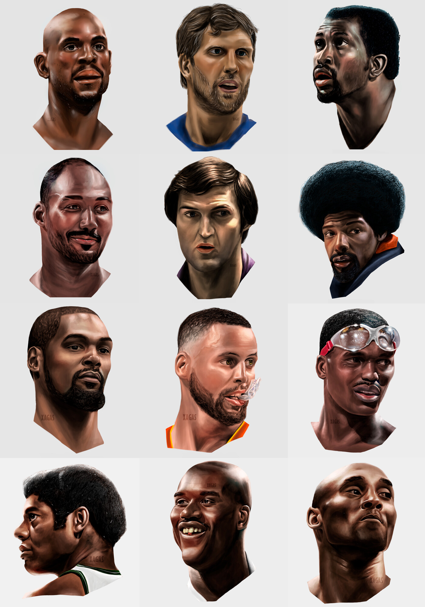 ArtStation - NBA Legends Illustrations