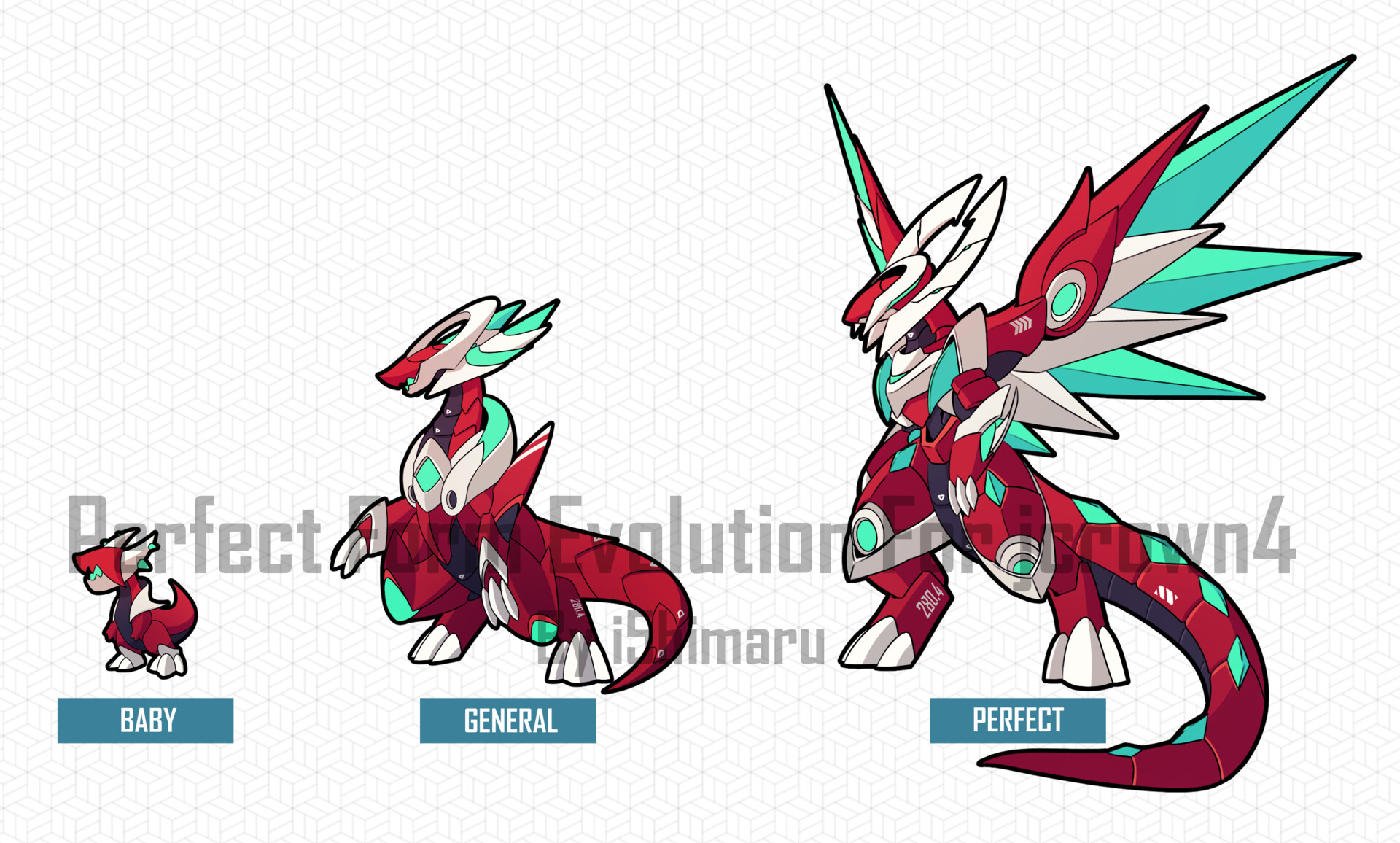 ArtStation - Mechamon Perfect form Evo. For jcrown4