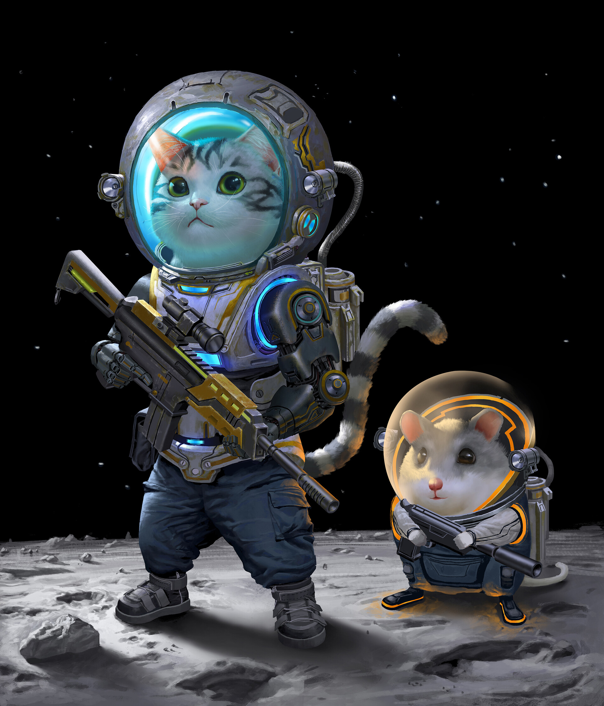 ArtStation - Aerospace cat