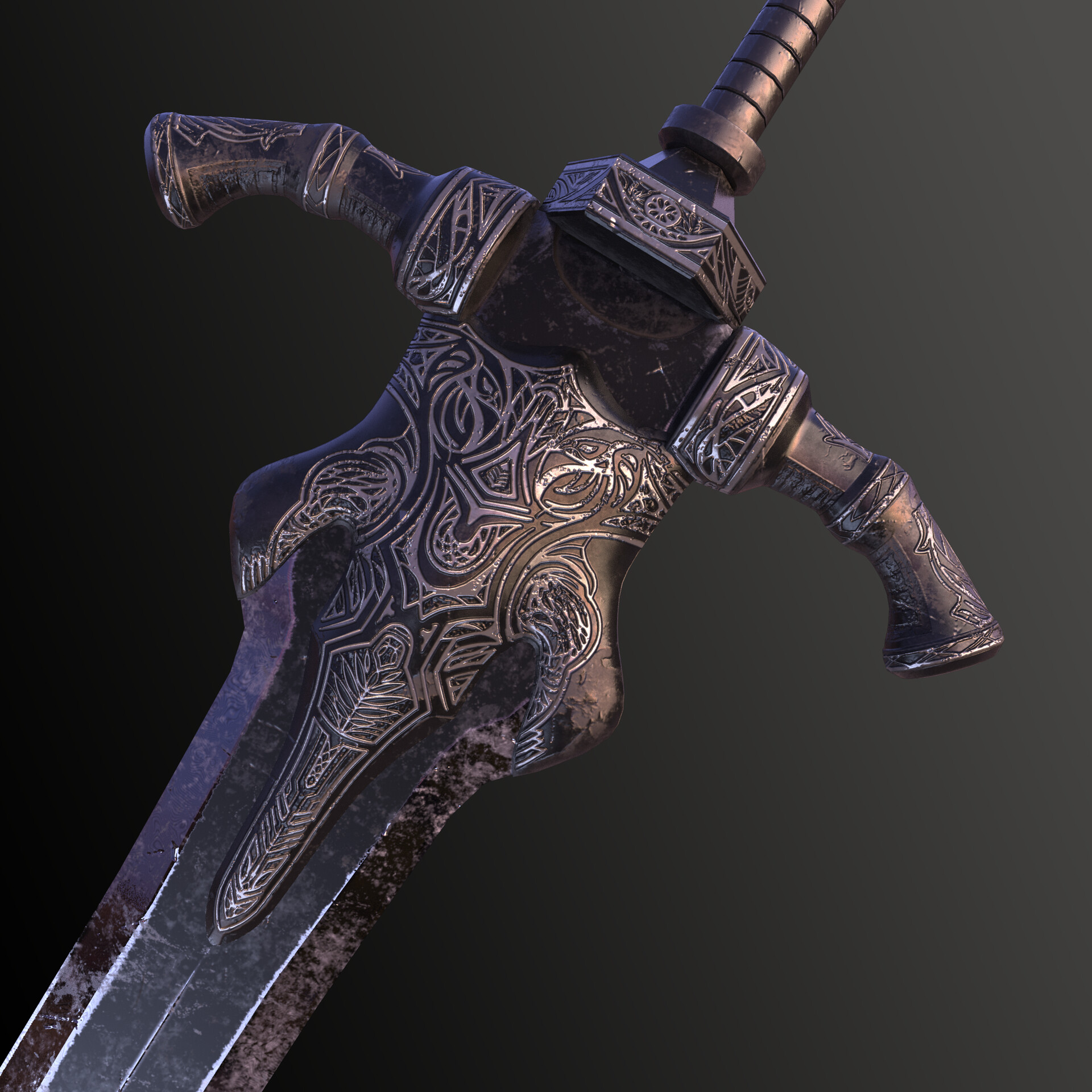 ArtStation - Wolf Knight Greatsword