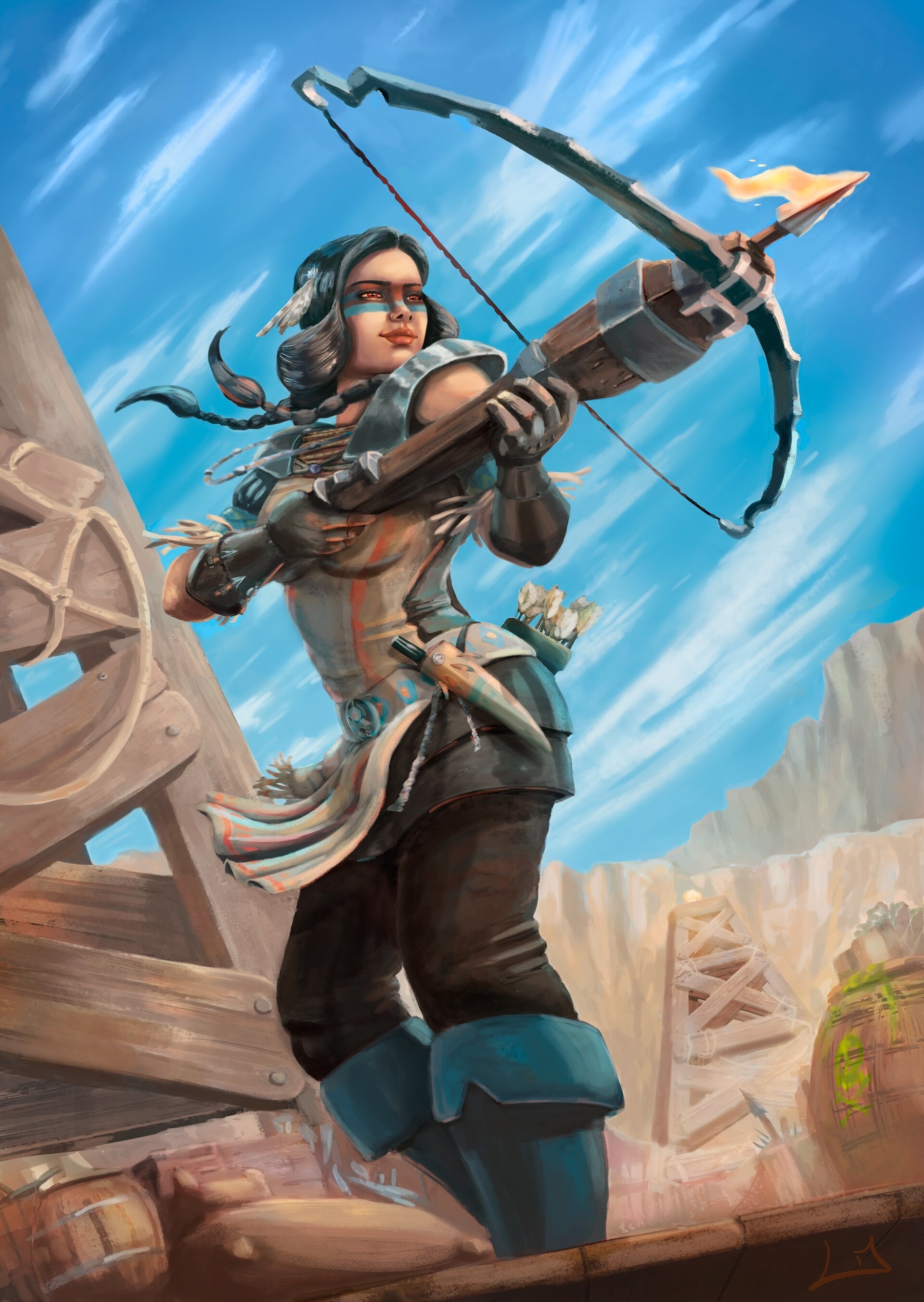 ArtStation - Blue Warrior