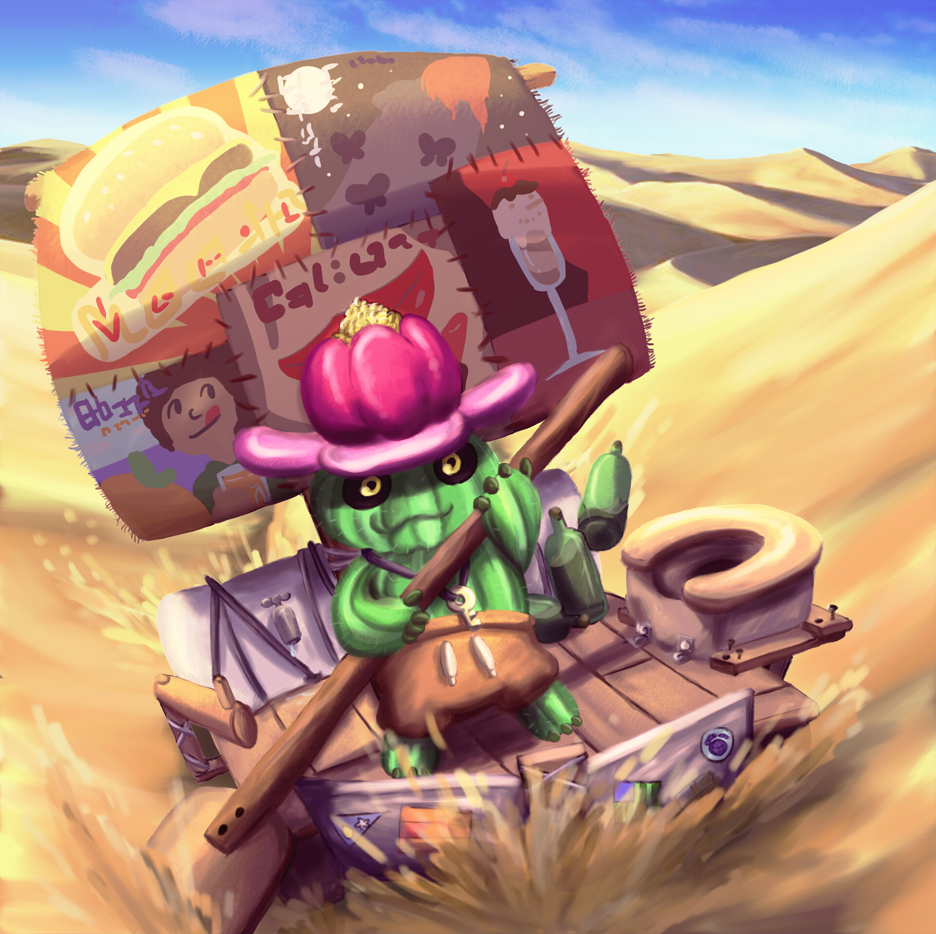 ArtStation - Rolling cactus
