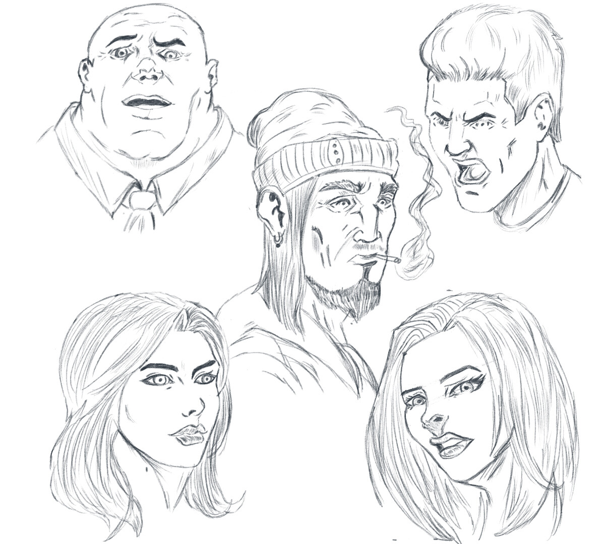 ArtStation - Face expressions art