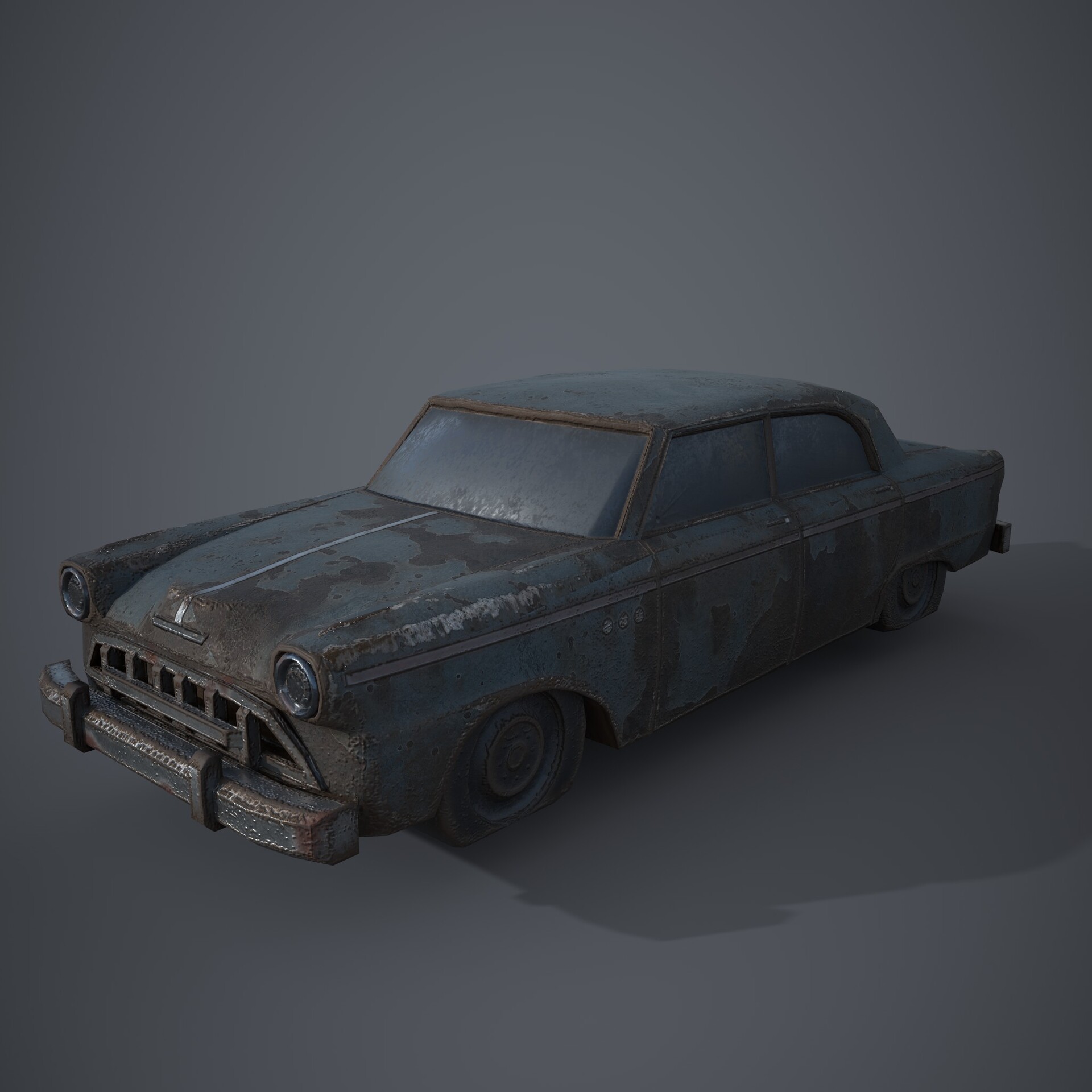 ArtStation - Old Rusty car