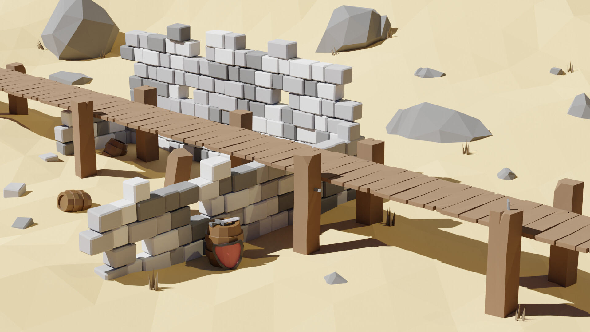 ArtStation - Low Poly Ruins
