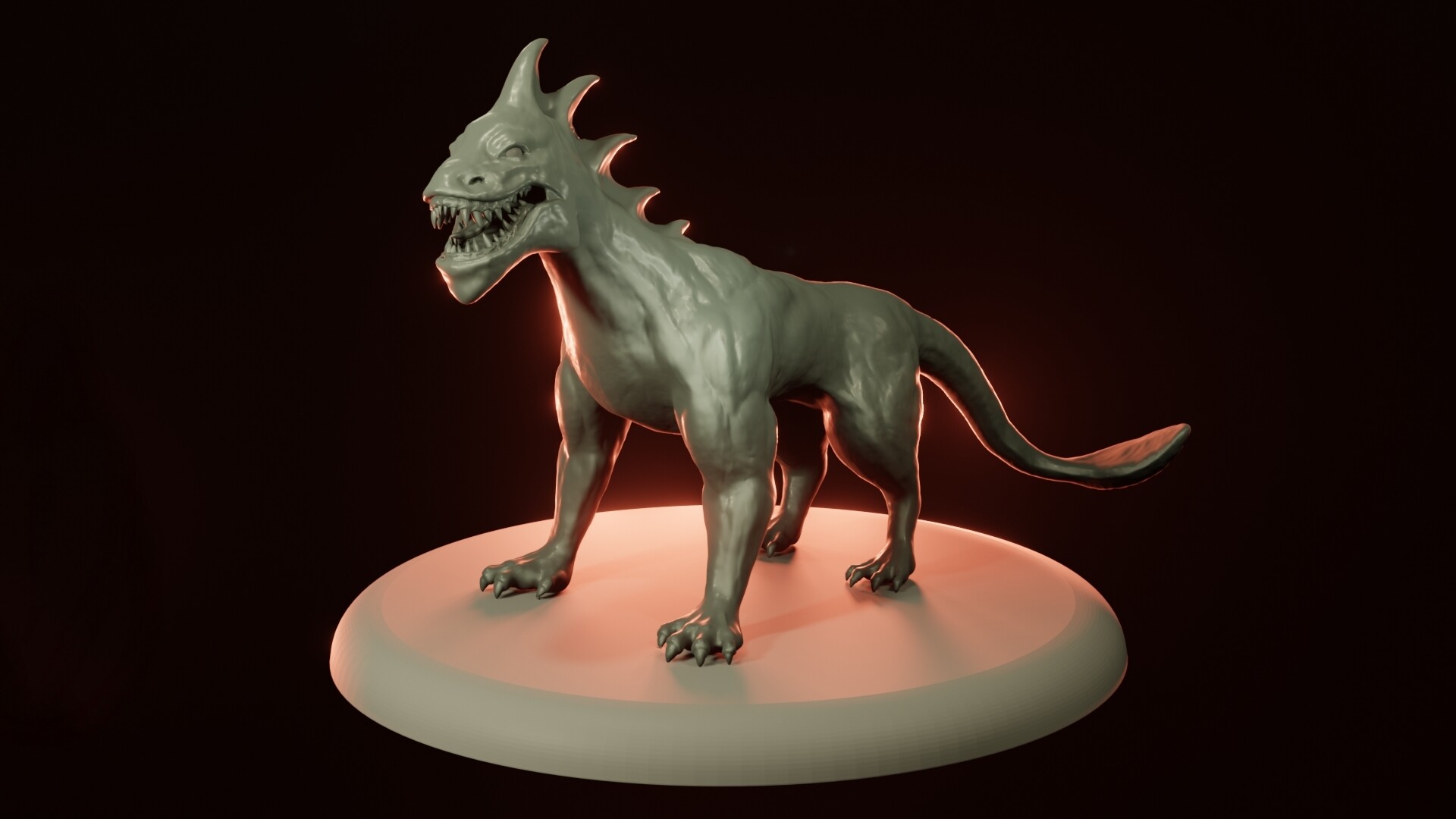 ArtStation - Lizard beast sculpt