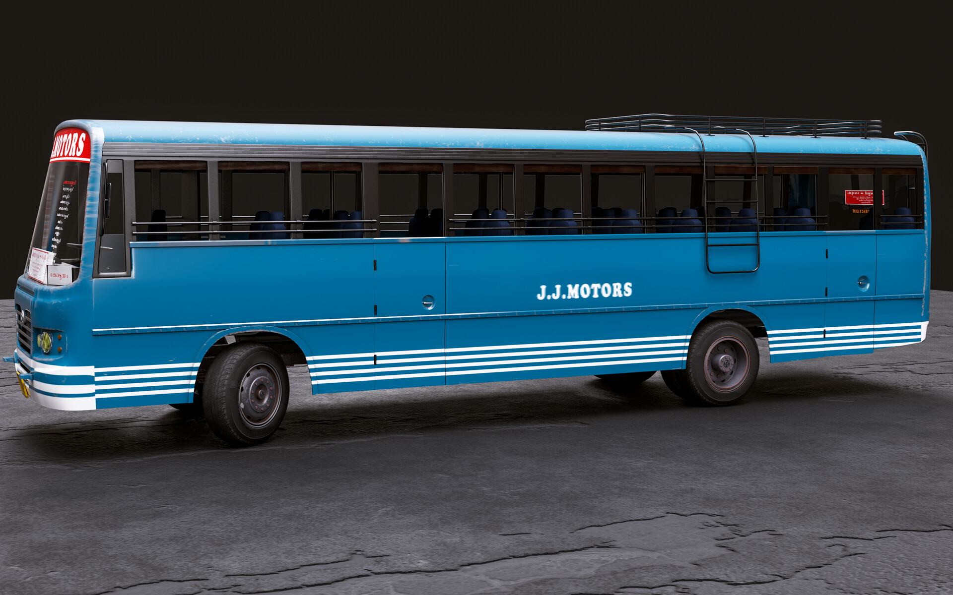 Jobin Jose - Kerala Bus 3D Model