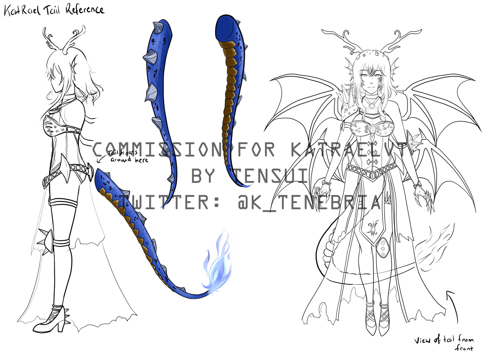 Kristen Lum - Commission - Rael VTuber Design