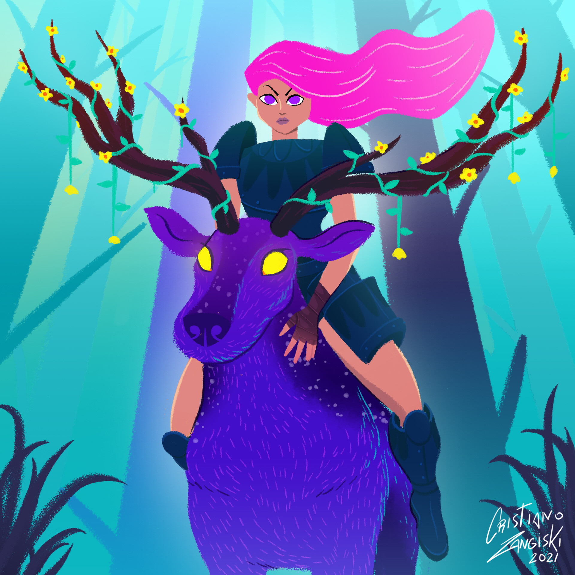 ArtStation - Forest Rider