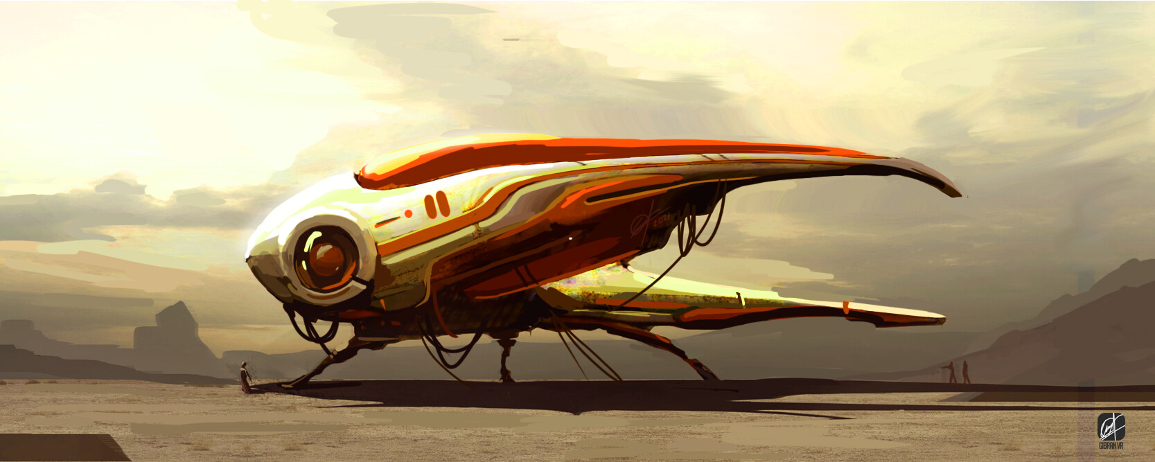 ArtStation - Alien spaceships and enviroment concept design