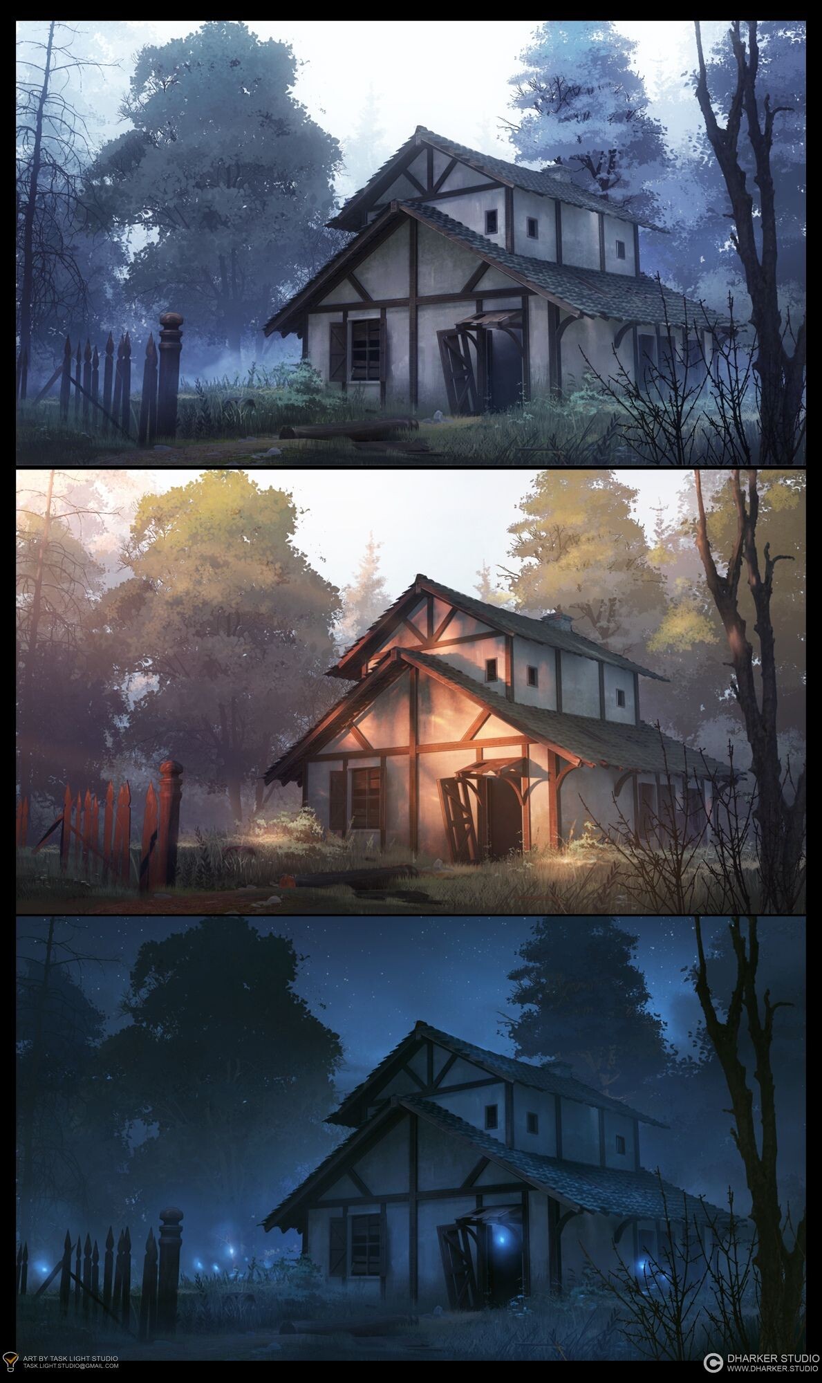 ArtStation - Fantasy backgrounds for visual novell