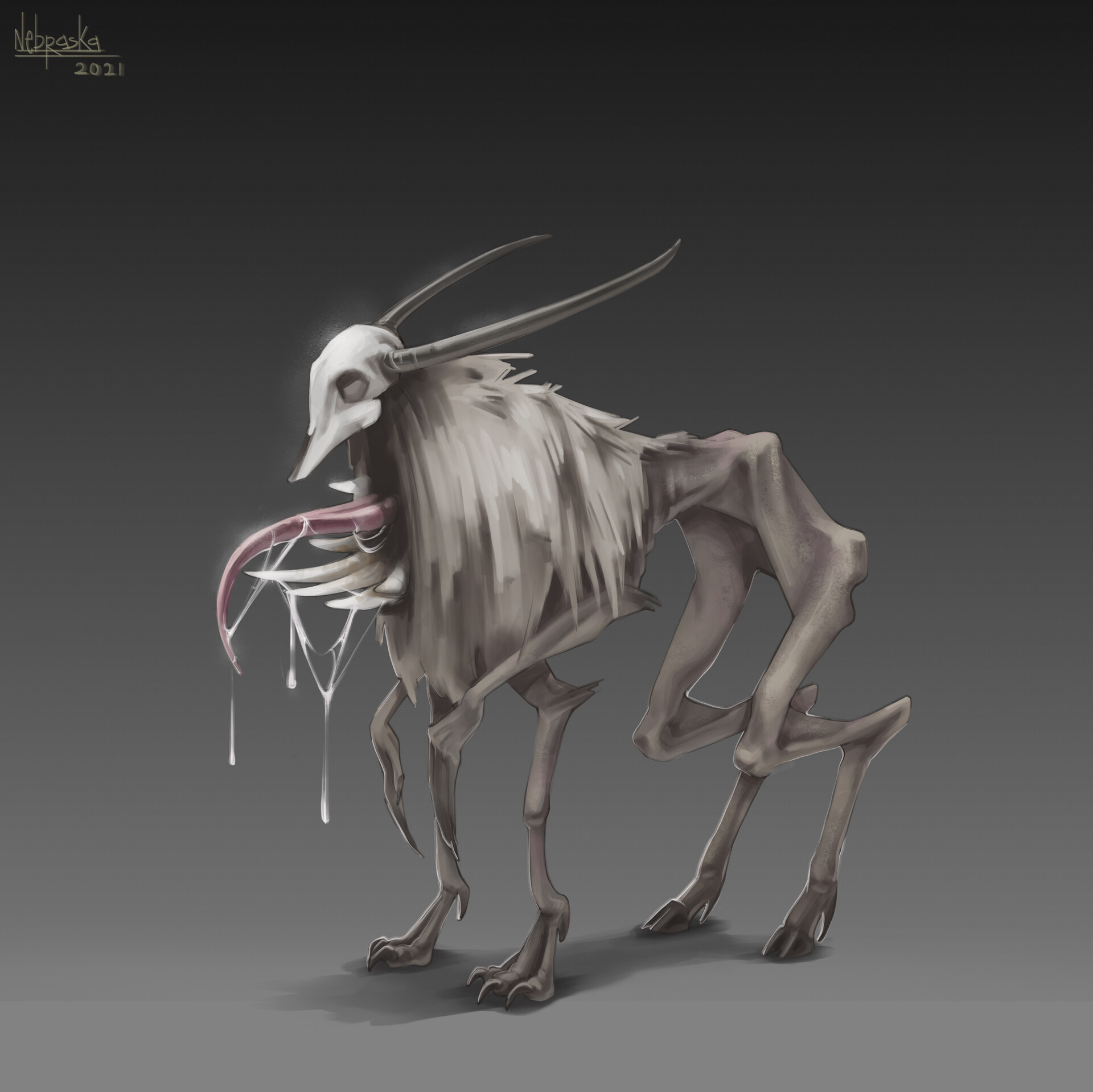 ArtStation - Creature concept - Wendigo