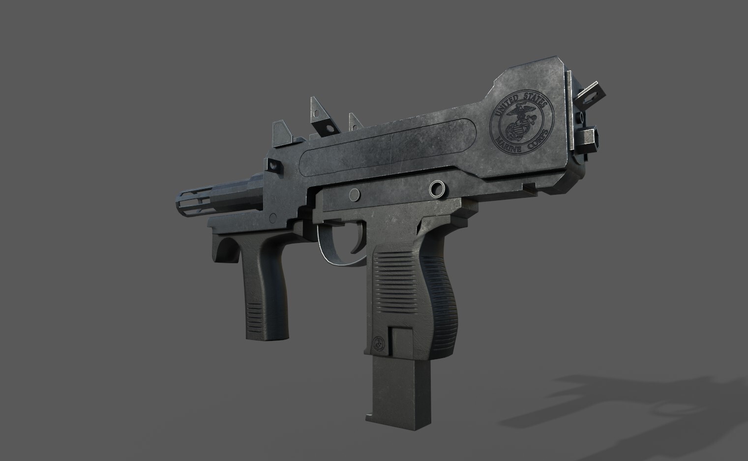 ArtStation - UZI with Grip