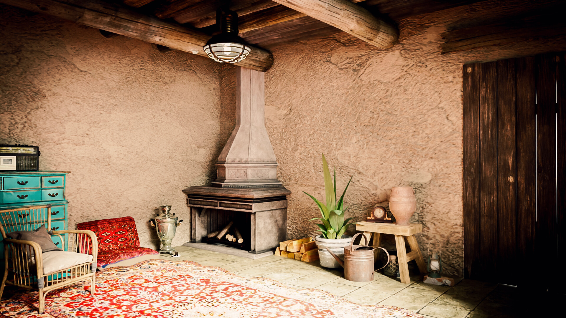 ArtStation - old rustic home