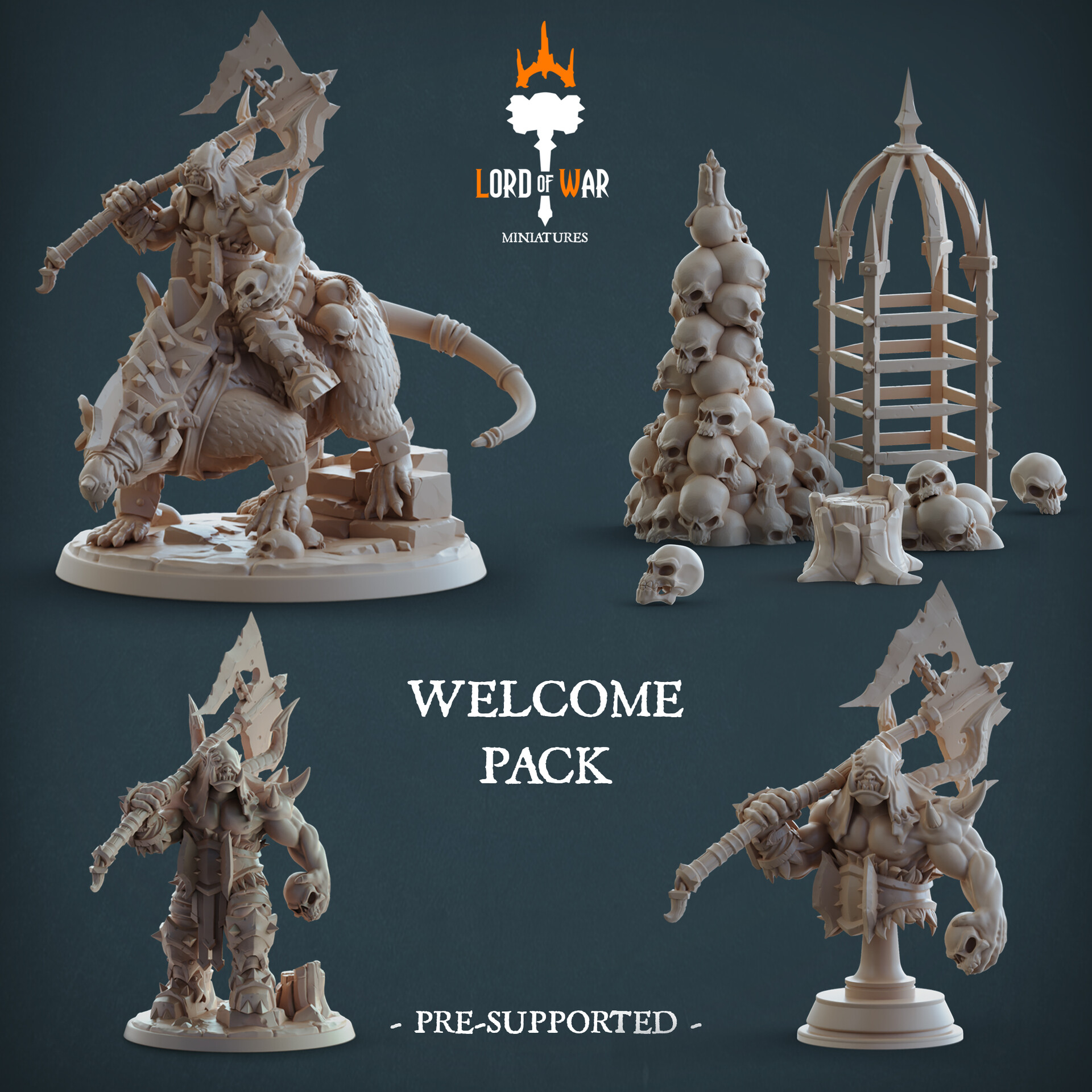 Lord of War Miniatures - Orc Executioner-Lord of War Miniatures