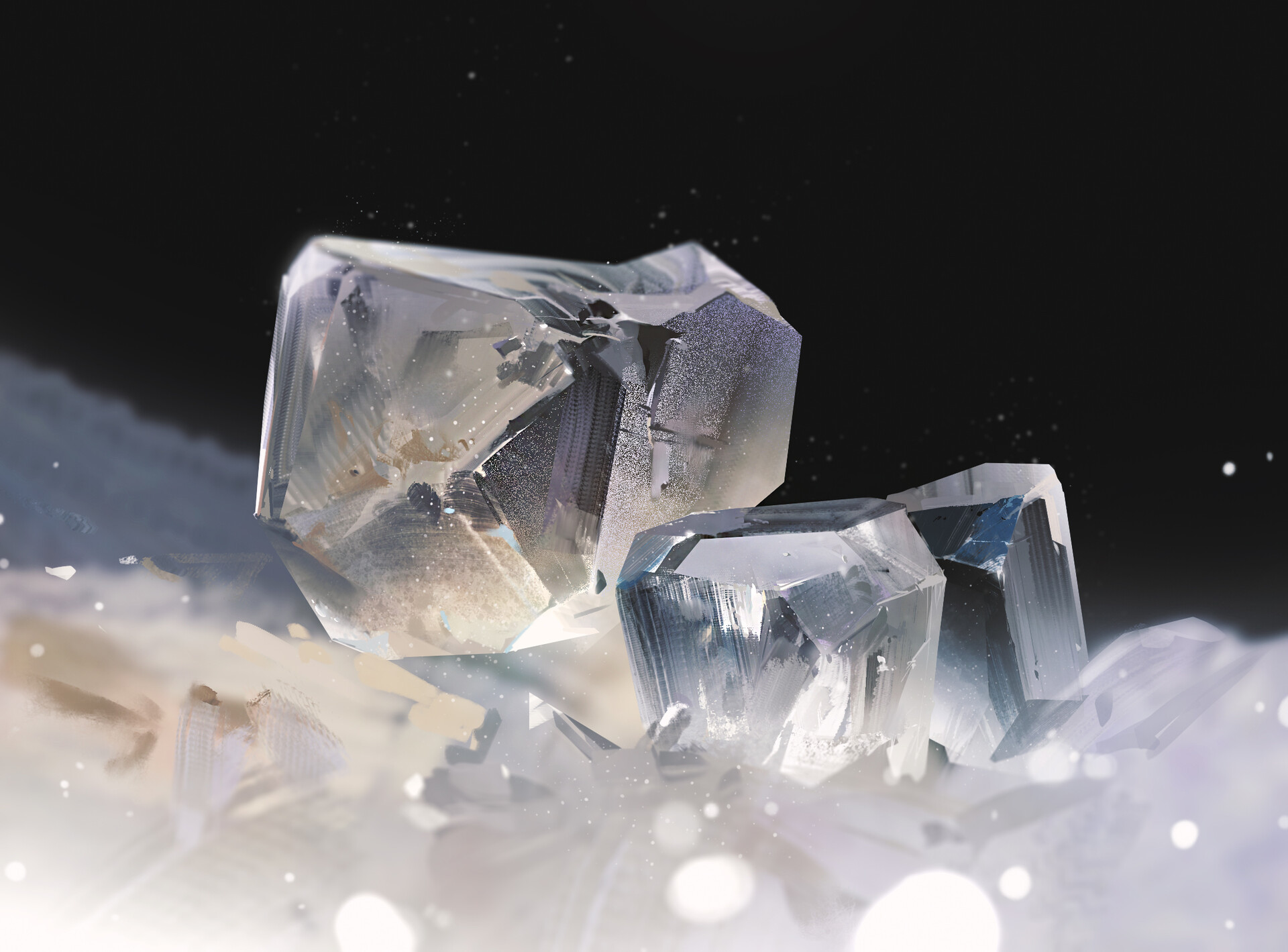 ArtStation - Crystal practice