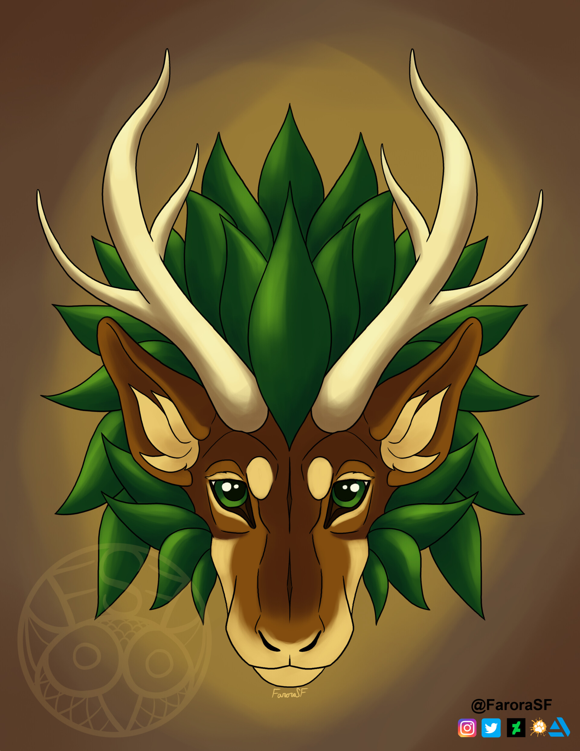 ArtStation - Forest Dragon Head