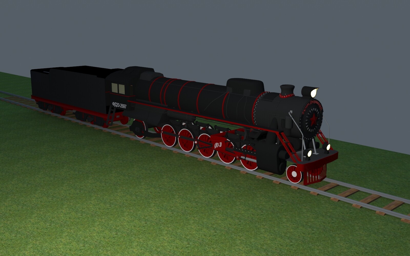 ArtStation - USSR Locomotive class FD