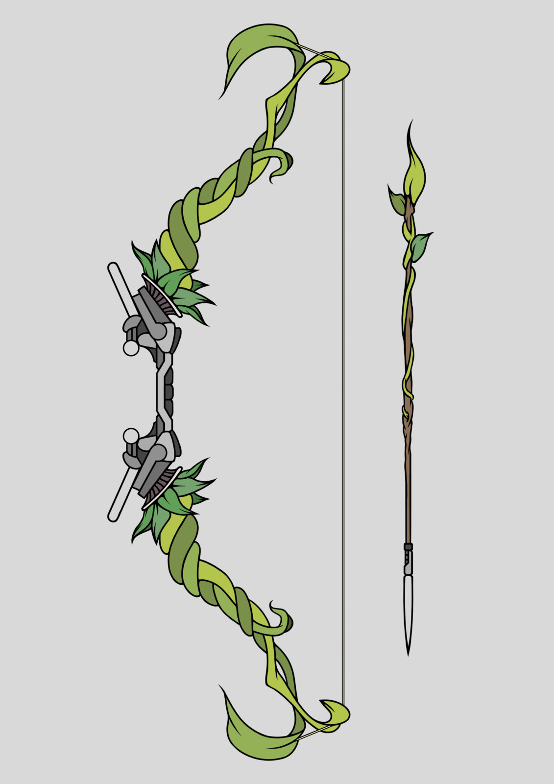 Lorenzo Andreozzi - Techno-plant bow and arrow - commission