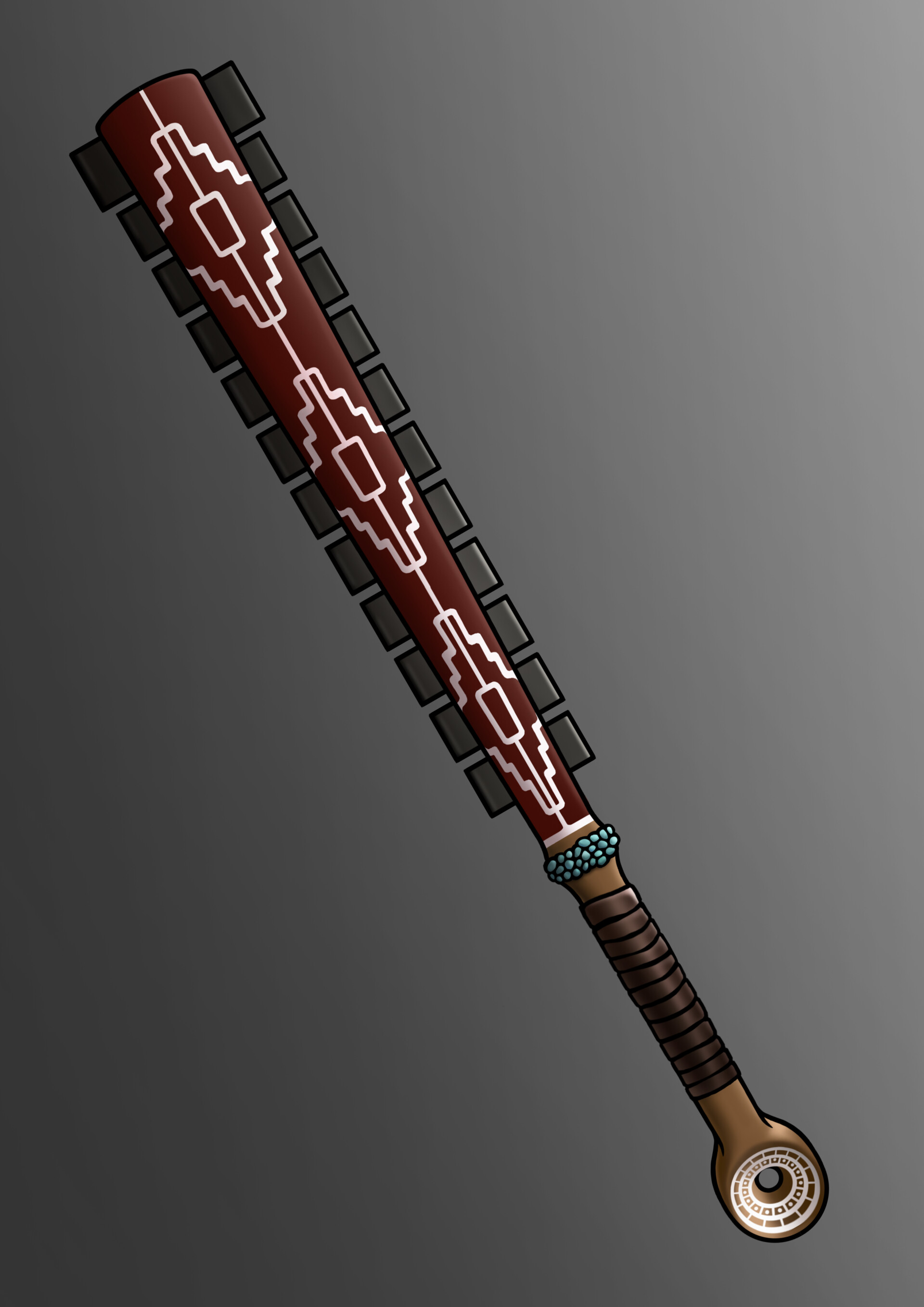 ArtStation - Mayan sword - commission