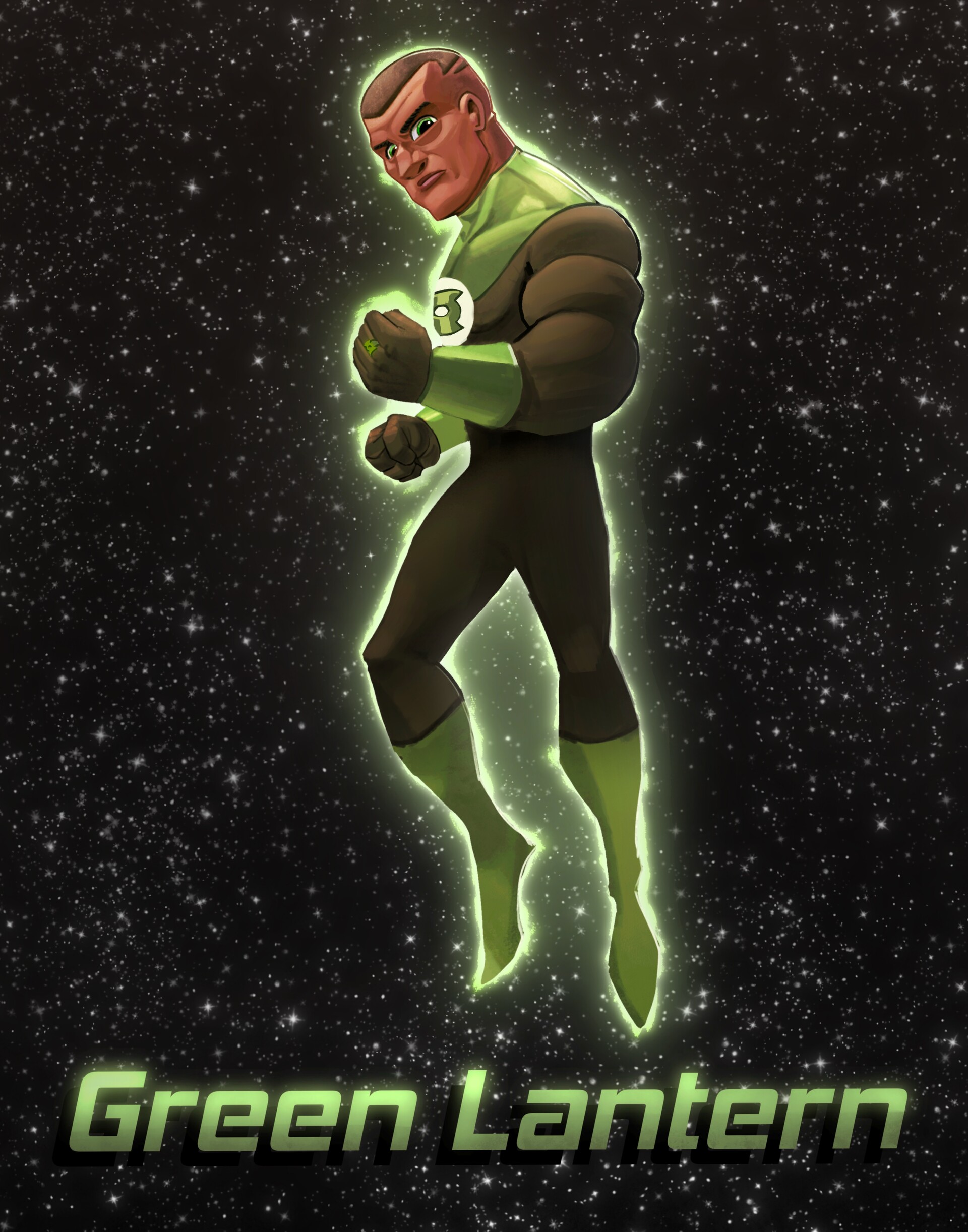 ArtStation - Green Lantern John Stewart Character design