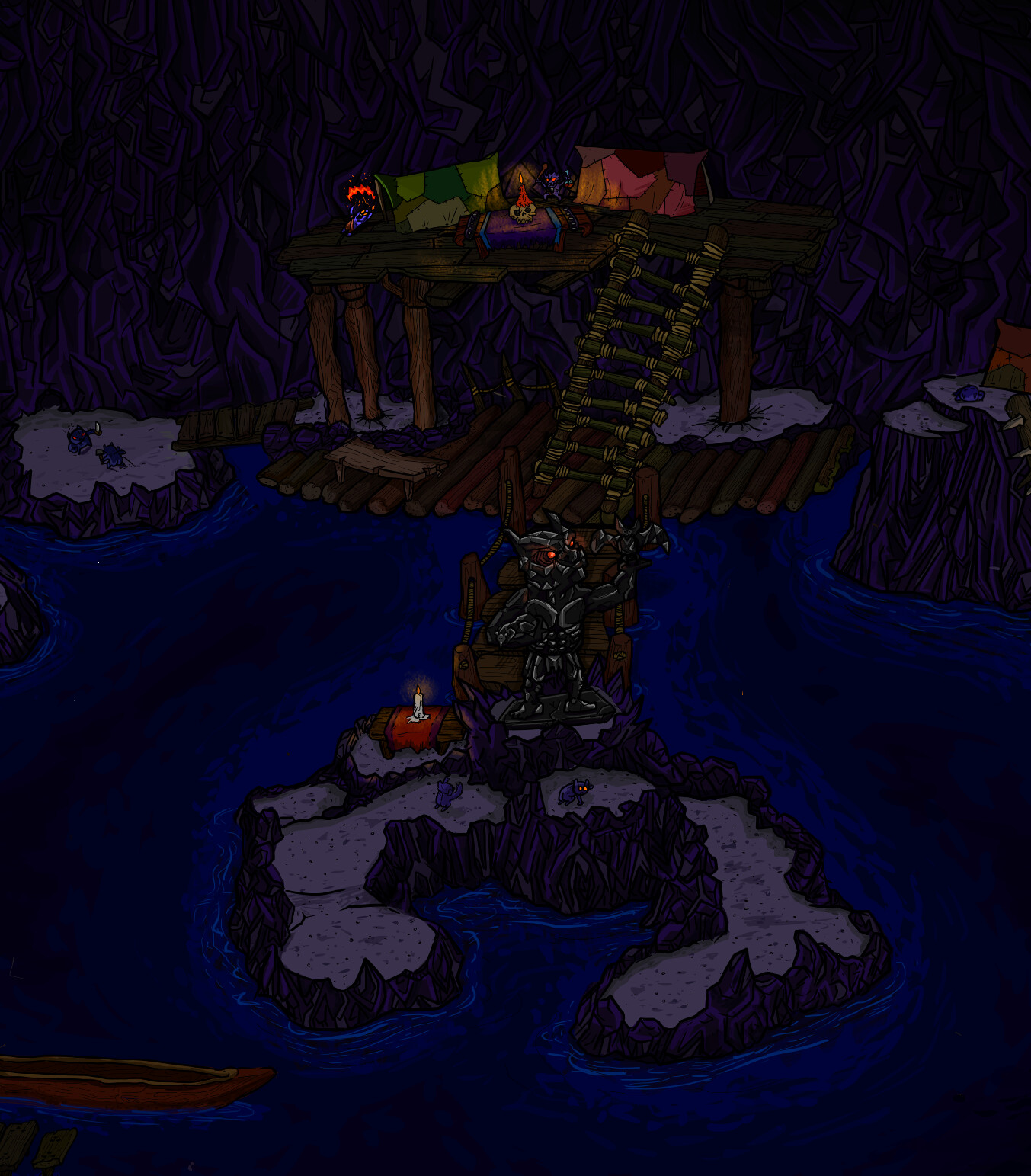 Luigi Villalobos - Xvart Cave - DnD map art