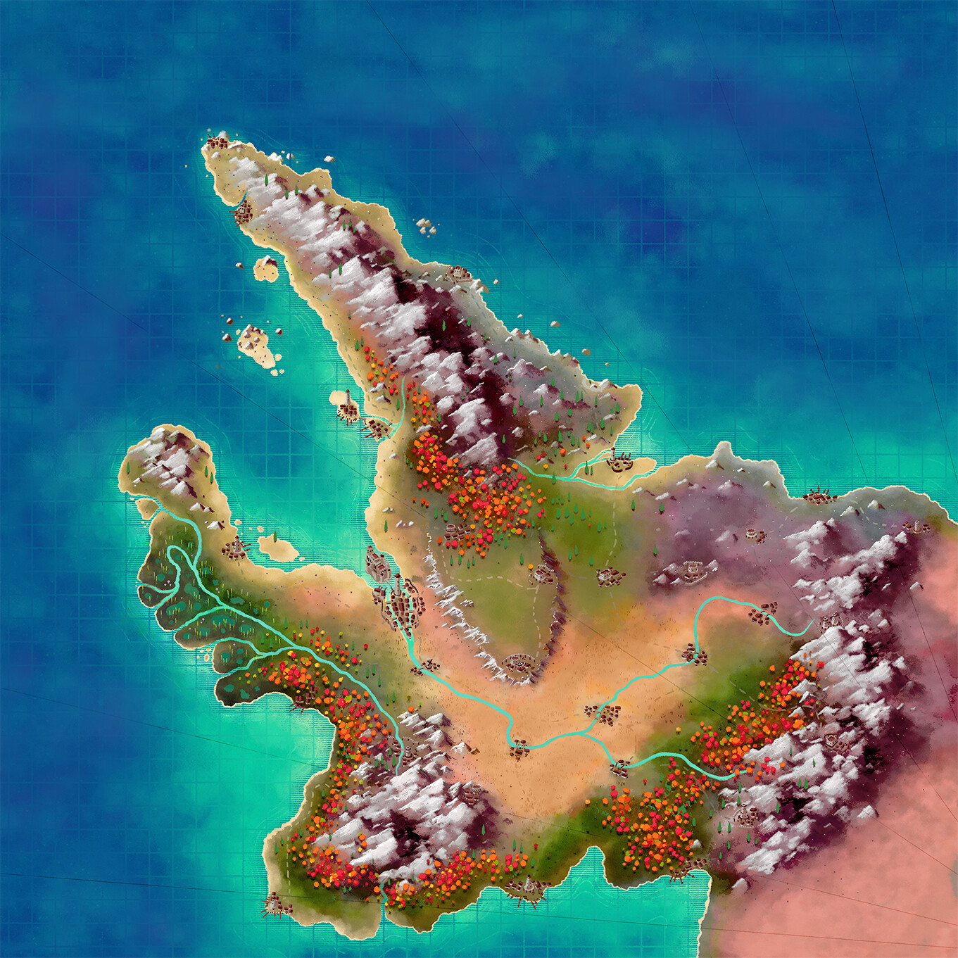 ArtStation - Blood Nor Water Map