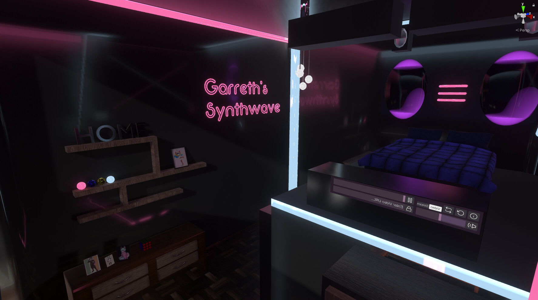 ZerianZinaris - Garreth's Synthwave (VRChat Commissioned World)