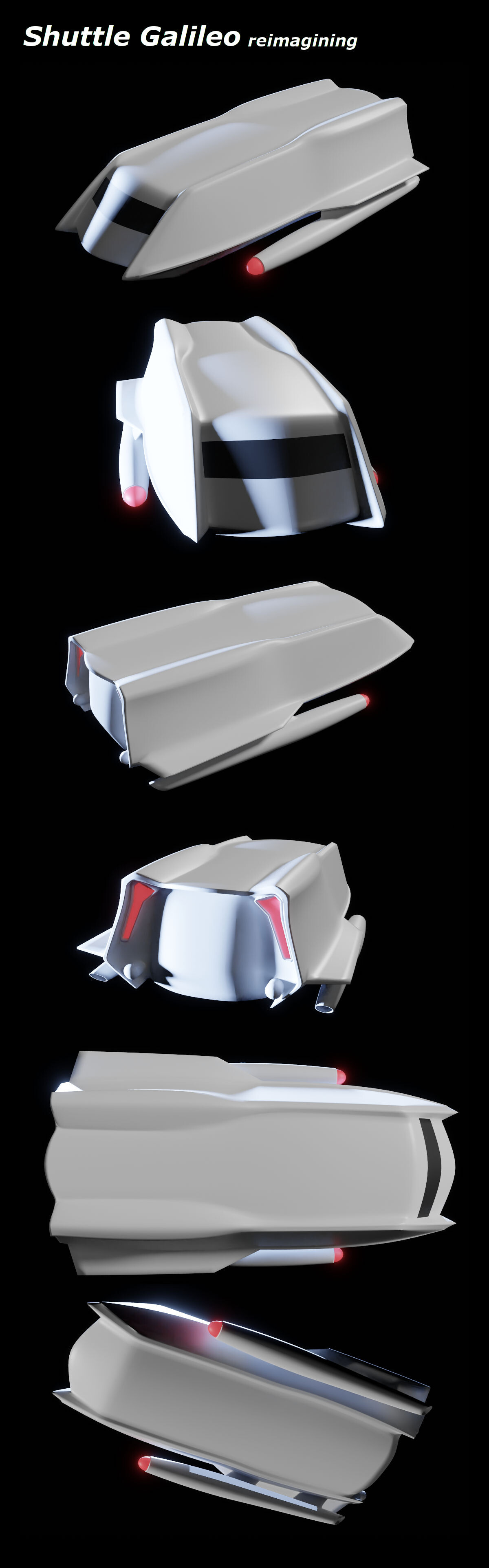 ArtStation - Shuttle Galileo reimagining concept sketch