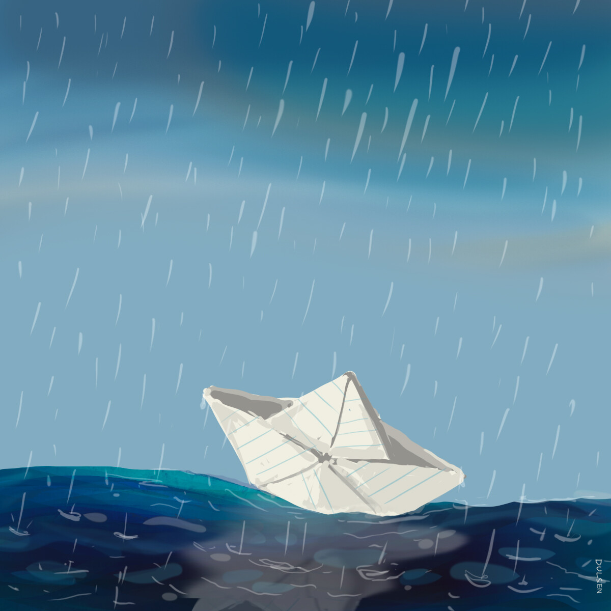 ArtStation - The paper boat