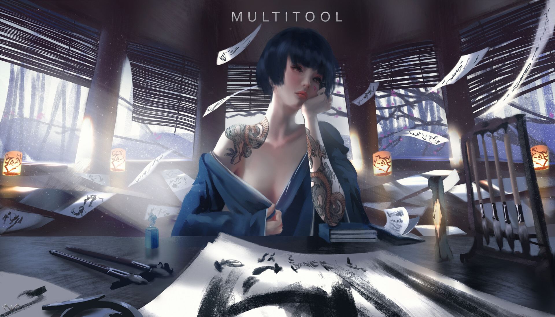 ArtStation - WLOP Study - Cage2