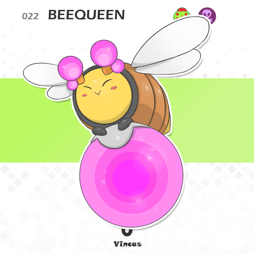 ArtStation - Fakemon 022 - BEEQUEEN