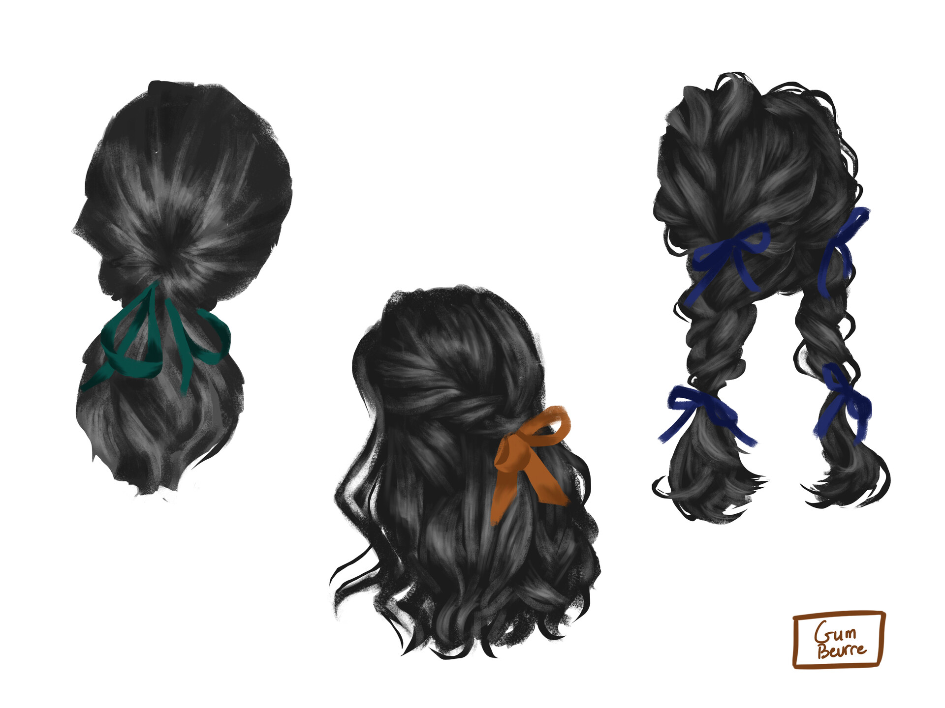 ArtStation - Hair studies - Part 1