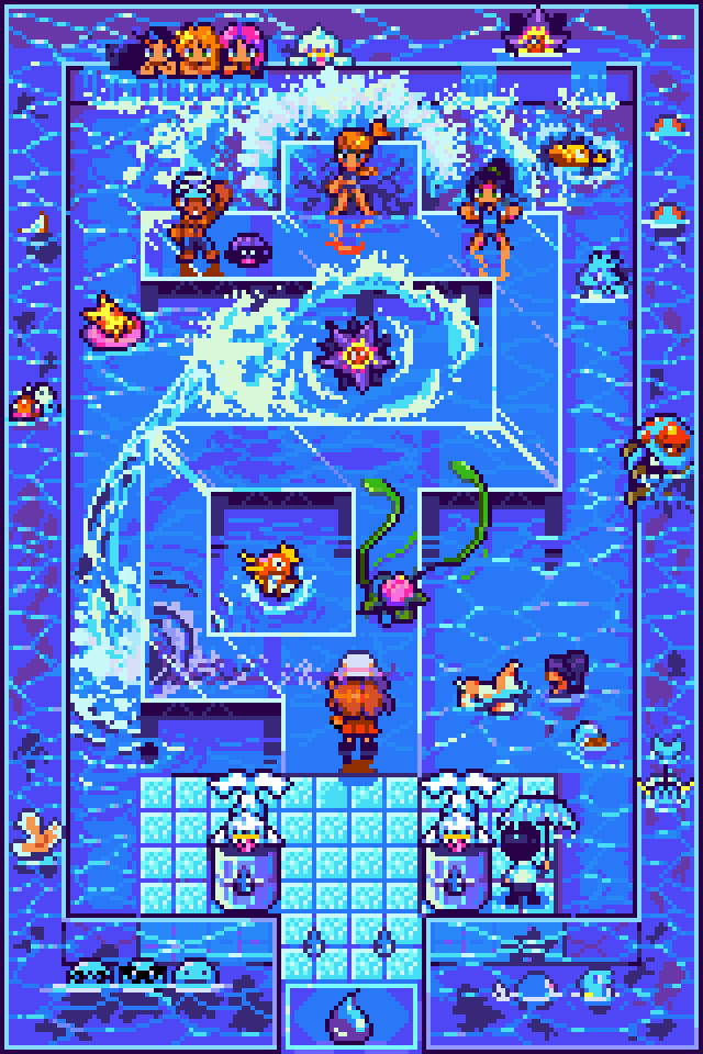 ArtStation - Cerulean Gym Redrawn