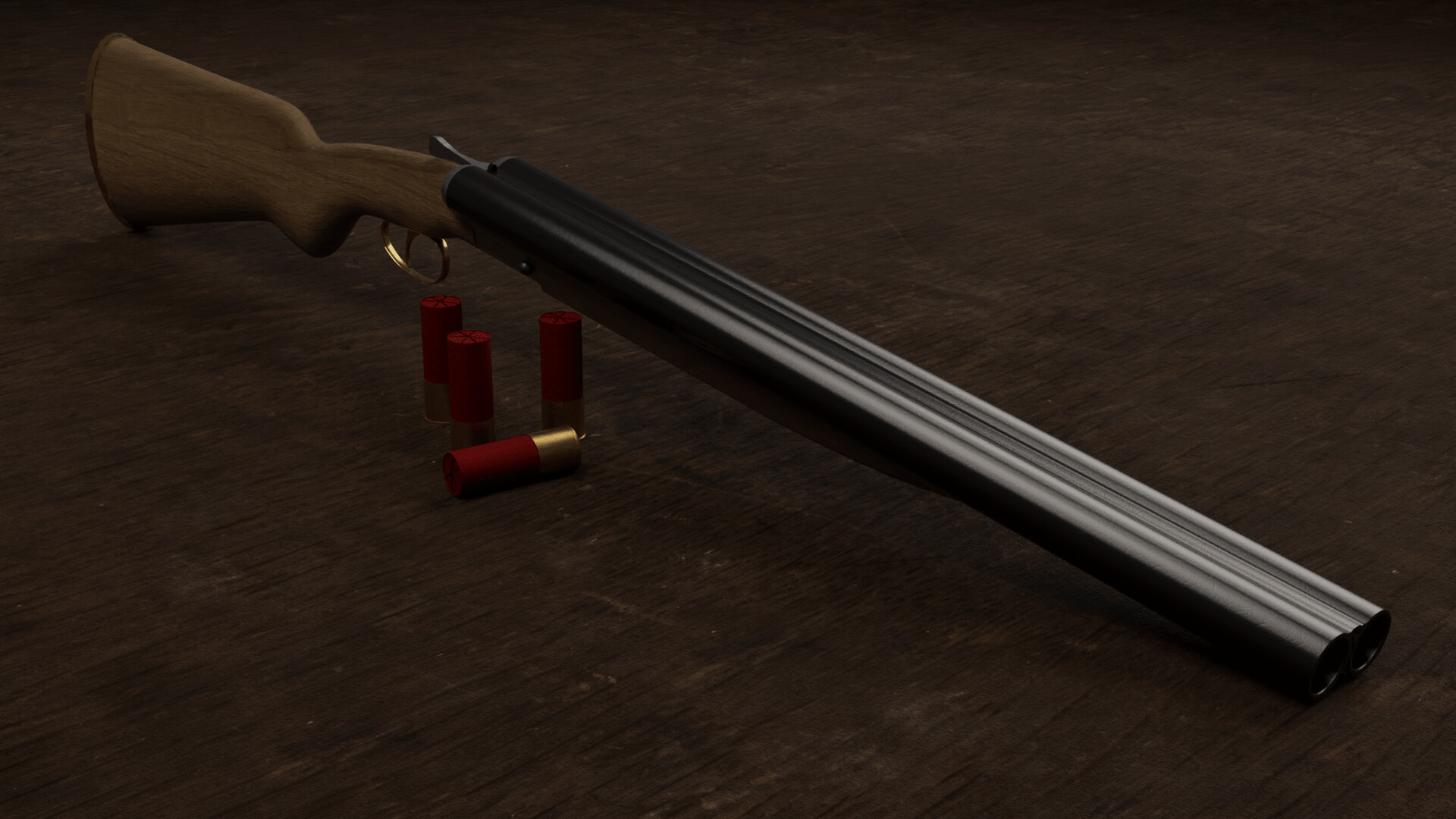 ArtStation - Double Barrel Shotgun