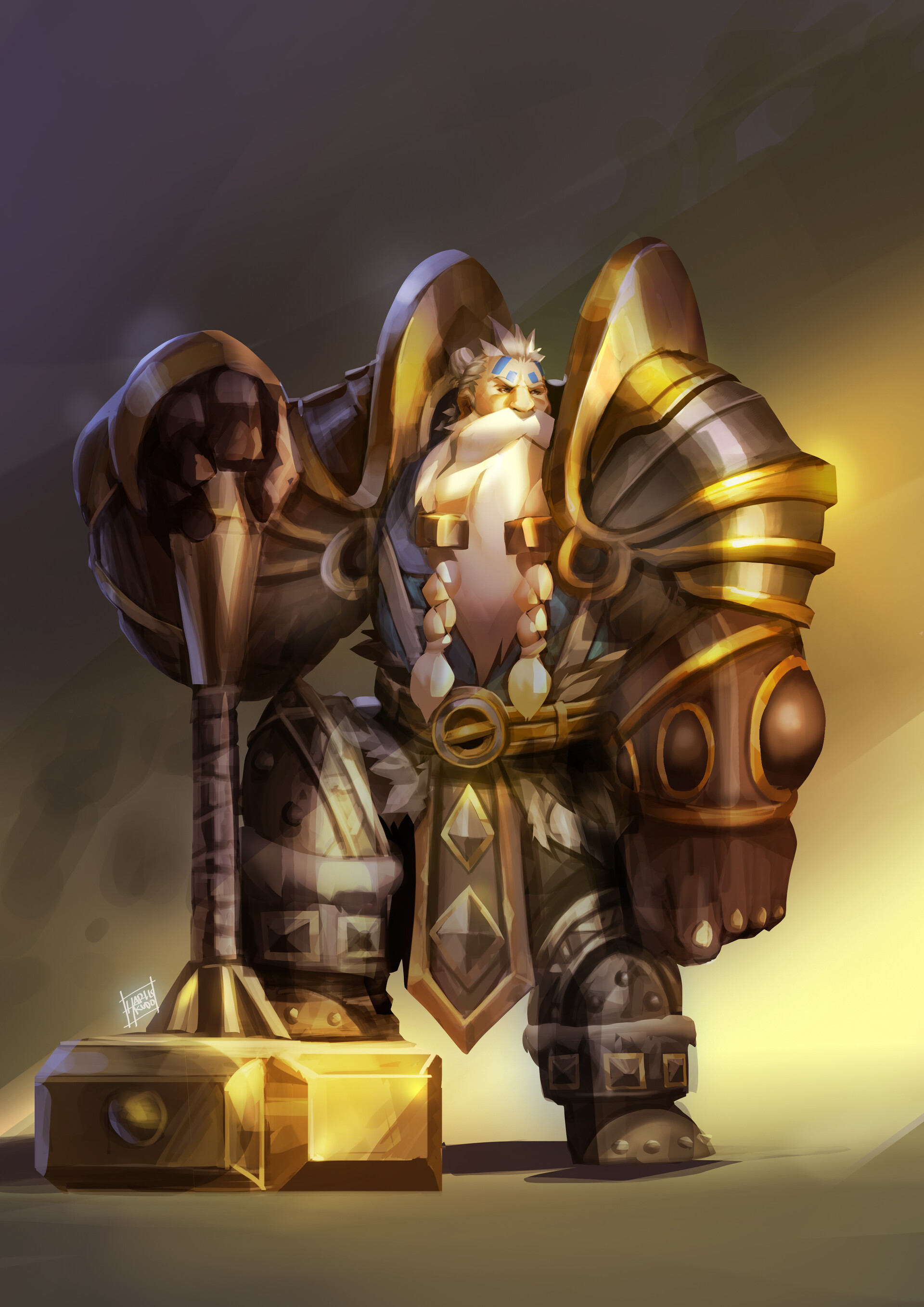 ArtStation - golden dwarf