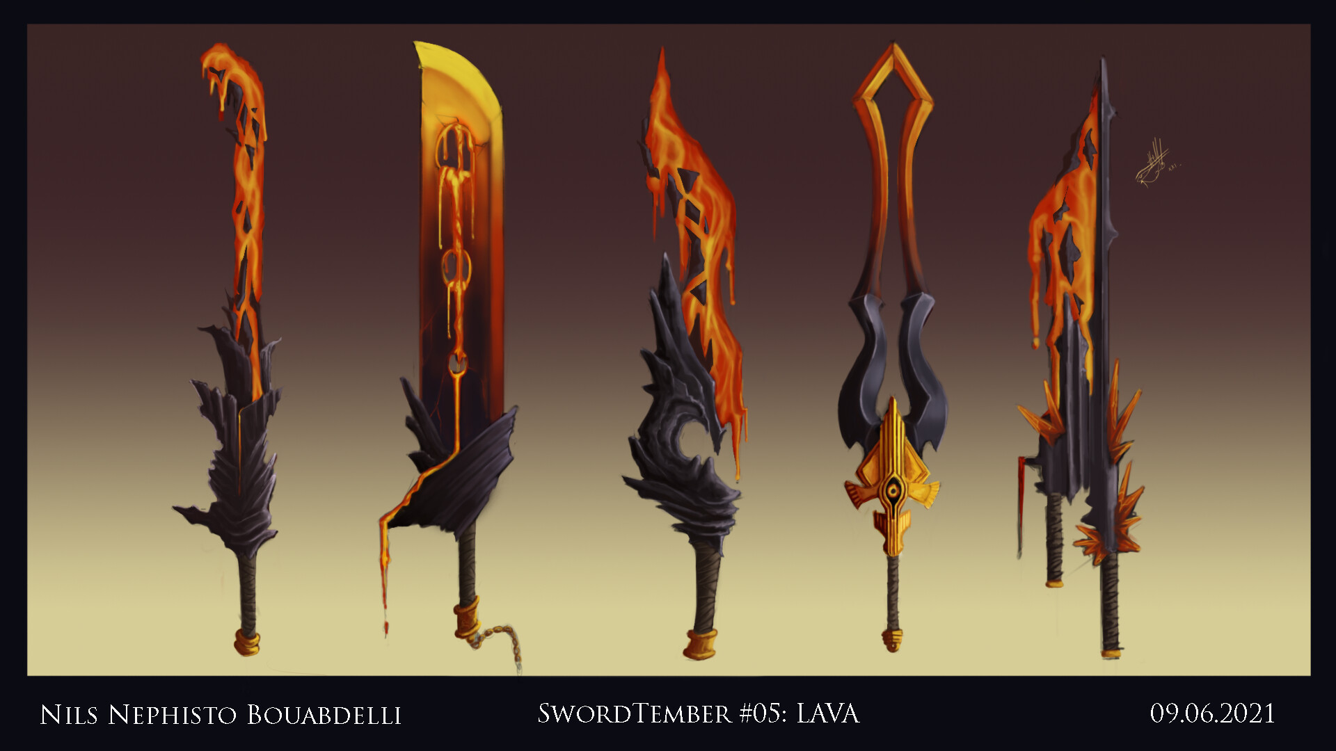 ArtStation - Swords Concepts Lava